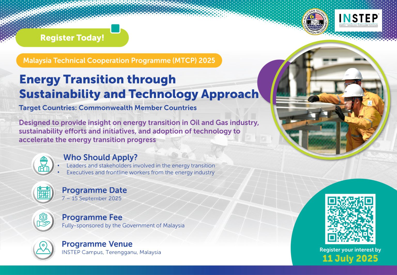 Malaysia Technical Cooperation Programme (MTCP) 2025 – Open for Application - INSTEP
